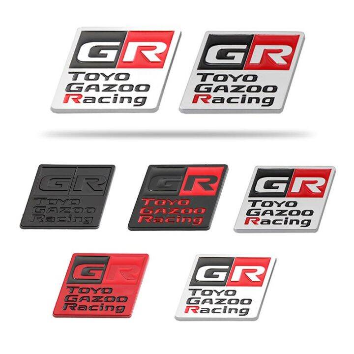Car sticker Car Sticker GR Gazoo Racing Logo Grille Badge Emblem Decal ...