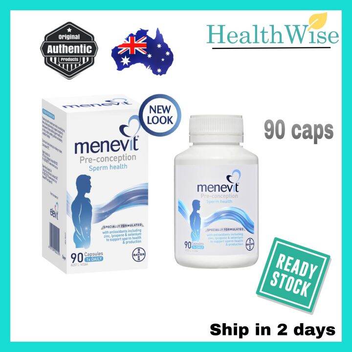 Menevit Male Fertility Supplement 90 Capsules (EXP: Jun 2025 ...