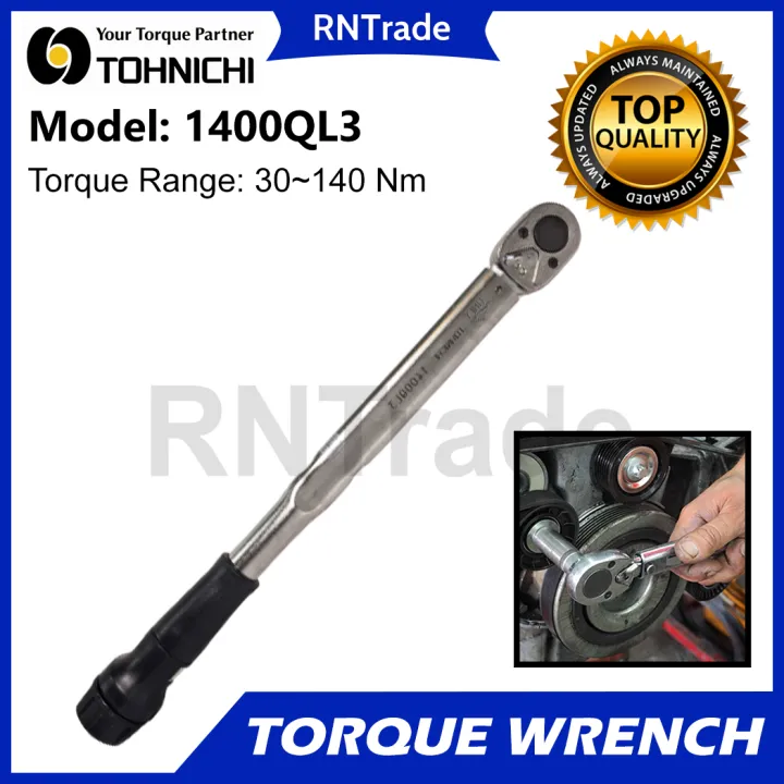 TOHNICHI QL140N (1400QL3) Adjustable Click Type Torque Wrench, Made in ...