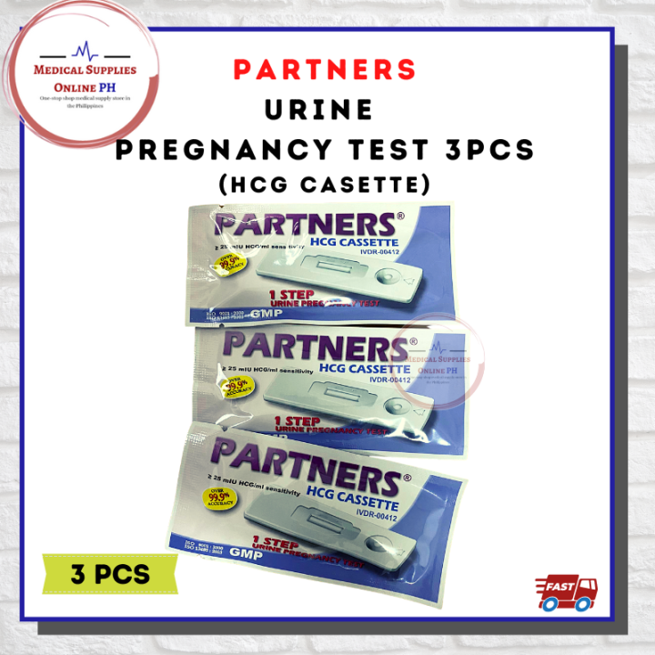3PCS Partners Pregnancy Test Urine PT Kit Original with Cert (HCG ...