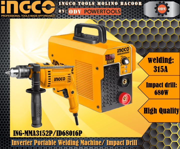 Ingco ING-MMA3152P Portable IGBT Inverter MMA ARC Welding Machine 315A ...