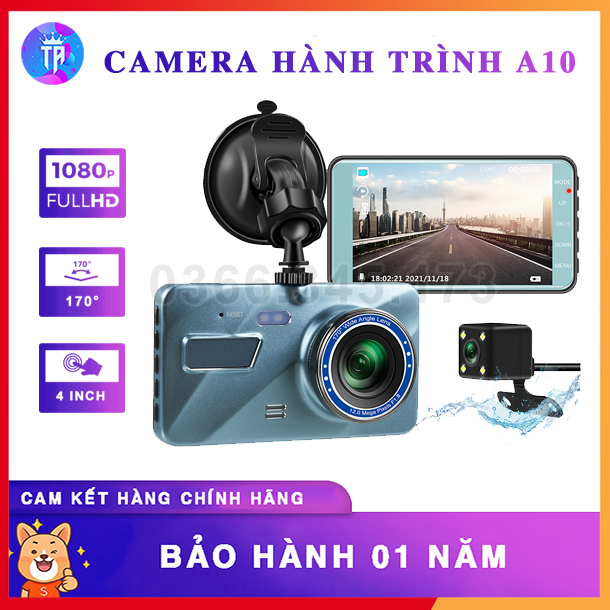 Camera Hành Trình A10 FullHD 1080P Tặng Kèm Camera Lùi 12 Megapixcel ...