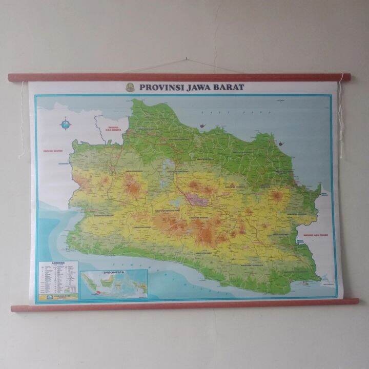 Peta Provinsi Jawa Barat Bingkai | Lazada Indonesia