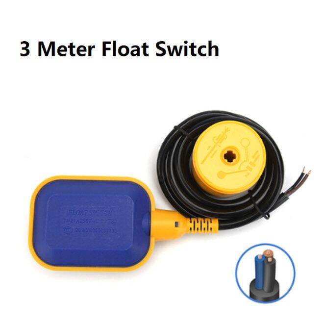 Float Switch 3 Meter 6 Meter Water Level Sensor Controller Suis Apungan ...