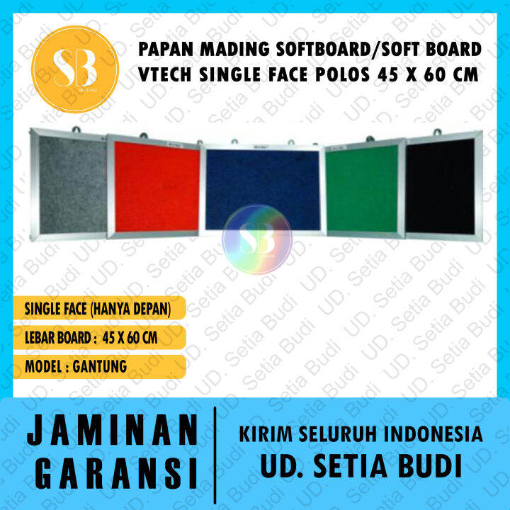 Papan Mading Softboard / Soft board Vtech Single Face Polos 45 x 60 CM ...