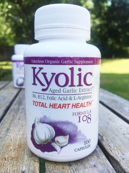 ไคโอลิค กระเทียมบ่มสกัดไร้กลิน ออร์แกนิค Kyolic,Total Heart Health ...