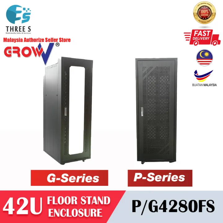 GrowV 42U Heavy Duty Equipment & Server Floor Stand Rack 600x800x2000mm ...