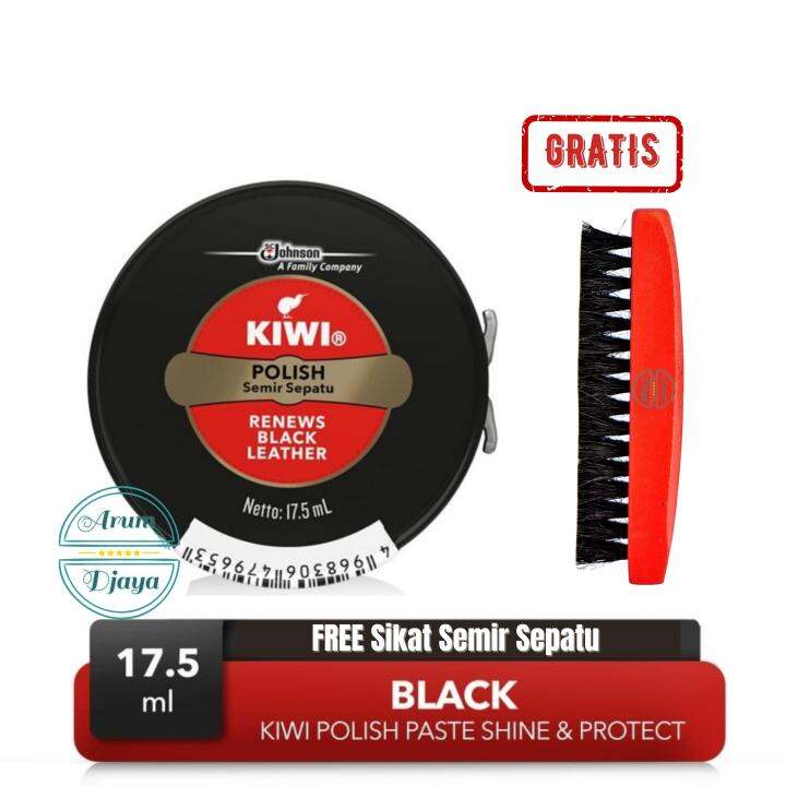 Kiwi Semir Sepatu Hitam - Kiwi Paste SP Shoe Polish Black 17.5mL FREE Sikat Semir | Lazada Indonesia