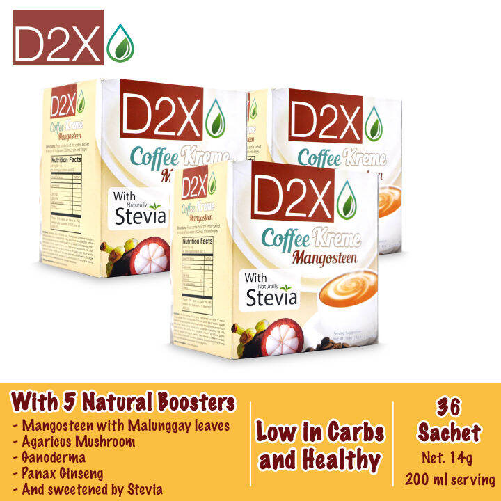 D2X Coffee Kreme Mangosteen Bundle of 3 | Lazada PH