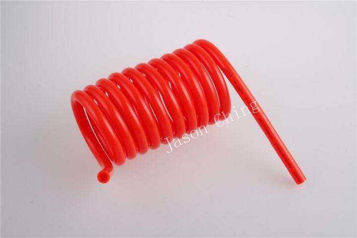 6mm Pneumatic Compressor PU Recoil Air Hose Coil Spring Tube 3 Meter ...