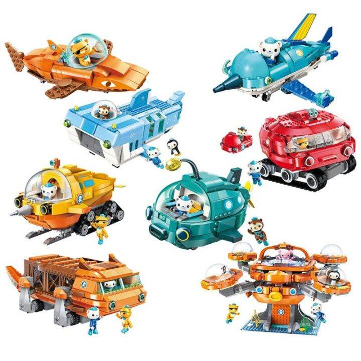 อะนิเมะ Octonauts Octopod Octopus Barnacles ตุ๊กตา Building Blocks อิฐ ...