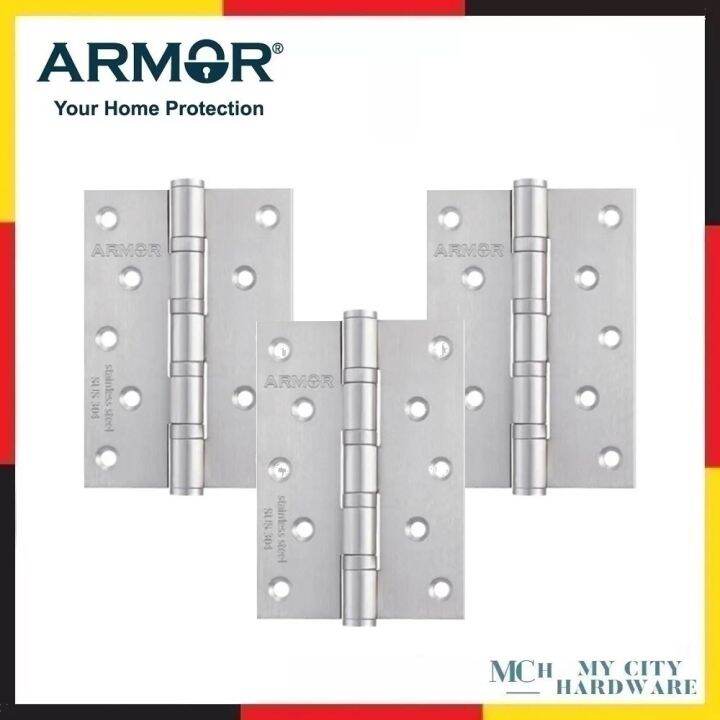 ARMOR ADH-S52-4BB 5” x 3” x 3mm SUS 304 Stainless Steel 4 Ball Bearing ...