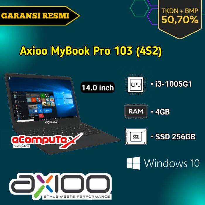 LAPTOP AXIOO MYBOOK PRO 103 (4S2) i3 / 4GB / SSD 256GB 14" TKDN RESMI | Lazada Indonesia