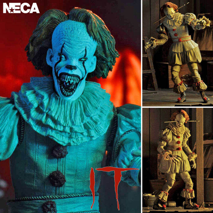 งานแท้ 100 Neca จากภาพยนตร์แนวทริลเลอร์ สยองขวัญ It Chapter Two อิท โผล่จากนรก 2 Pennywise The