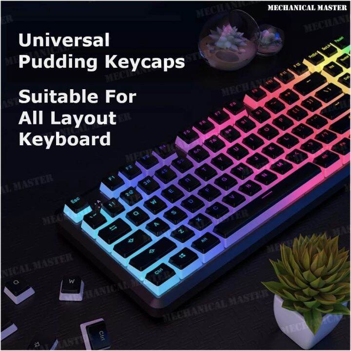 custom keycaps keycaps Pudding Keycaps PBT Double Shot Injection Keycap ...