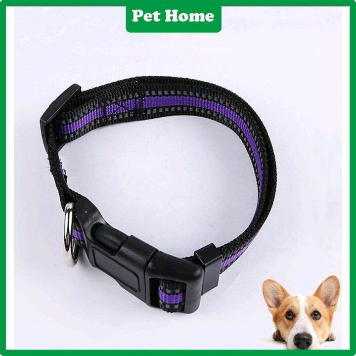 PetHome Soft Adjustable Nylon Heavy Duty Dog Collar Multiple Sizes for ...