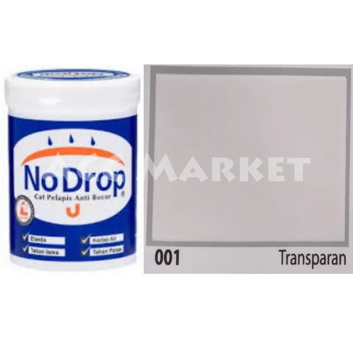 Cat Tembok No Drop 1kg Anti Bocor Transparan 001 | Lazada Indonesia