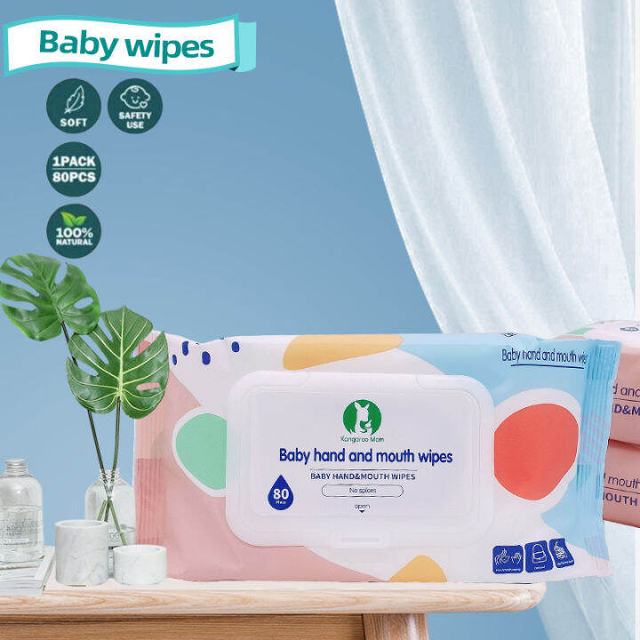 *Corolla* Kangaroo Mom Baby Wipes 80 piece/pack (No Alcohol Wet Wipes ...
