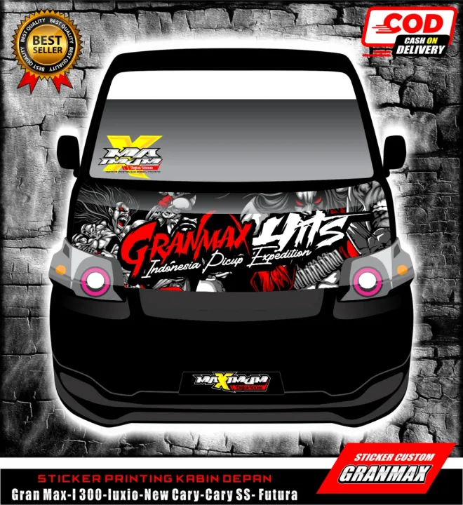 Sticker kabin Depan Mobil Pickup Grandmax / Sticker kabin depan ...