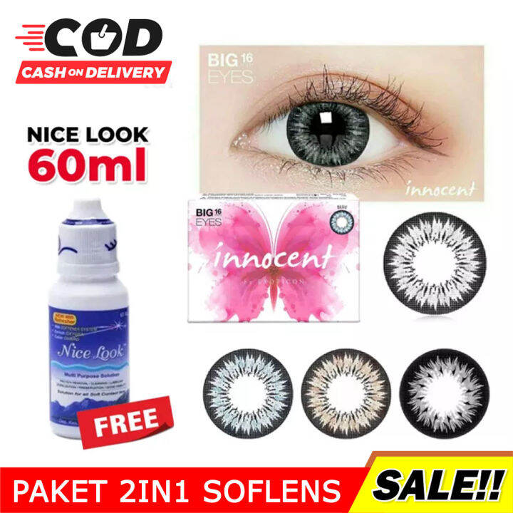 [READY-JKT] Satu Paket Softlens X2 Innocent Normal Big Eyes 16MM ...