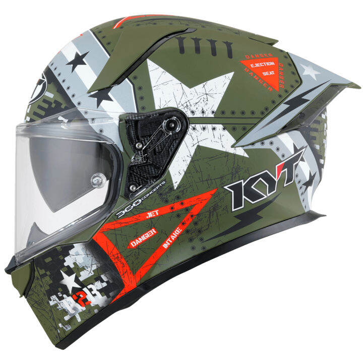 HELM KYT R2R PRO ASSAULT - MATT ARMY GREEN | Lazada Indonesia
