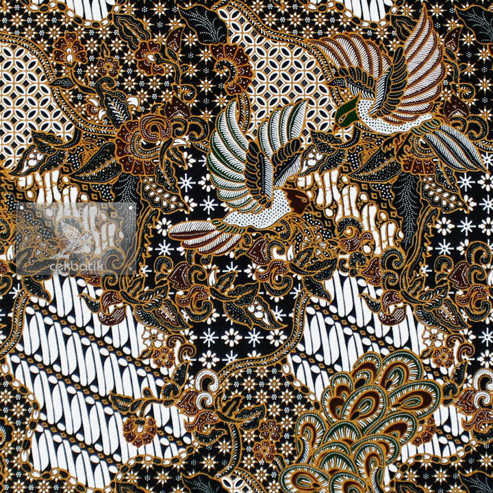 kain batik - Motif Unik Sogan Burung Klasik V9 (Ukuran 2 Meter Lebih ...