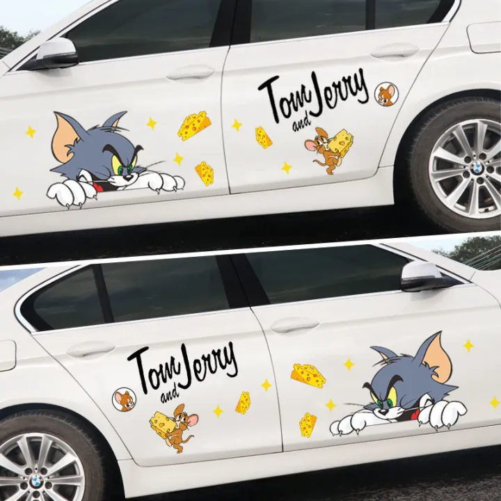 Cat and Mouse Bumper Stickers Tom Jerry Creative Personalized Body ...