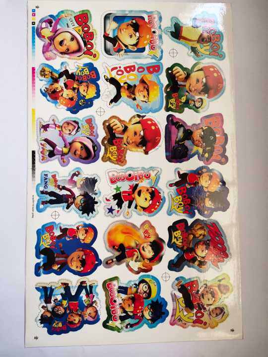 NewEra - STIKER BOBOIBOY 1 LEMBAR ISI 20Pcs / STIKER DINDING KARAKTER ...