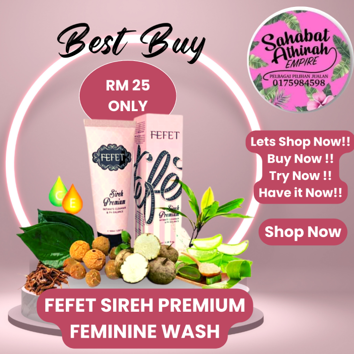 FEFET Sireh Premium Feminine Wash Intimate Cleanser Pencuci Wanita ...