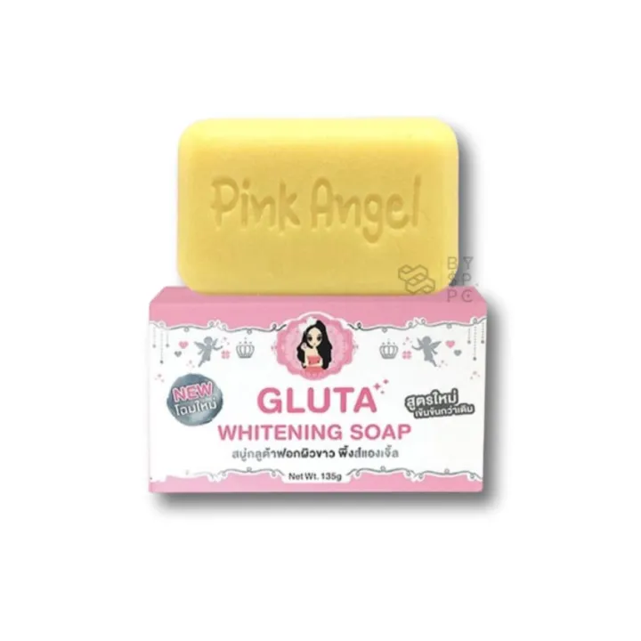 Gluta Whitening Soap by Pink Angle สบู่กลูต้า พิ้งแองเจิ้ล 135 กรัม (1 ...