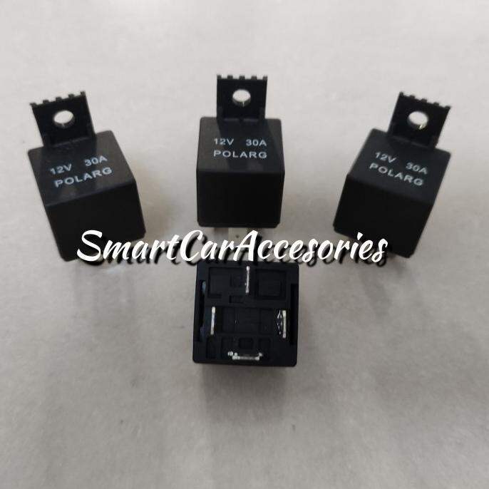 Relay Relai Rilai Klakson Bel Lampu 4kaki 12V 12 Volt + Soket Socket ...