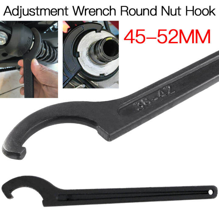 45-52mm Crescent Hook Head Round Nut Spanner Hand Tool Stainless Steel ...