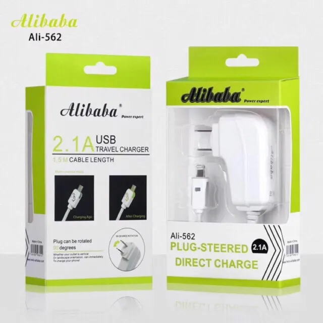 Alibaba ALi 562 LED Charger 1.5 Meter With ilaw Android Micro Type C 5G ...