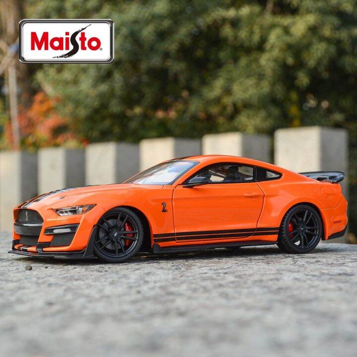 Maisto 1:24 2020 Ford Mustang Shelby GT500 Orange Static Die Cast ...