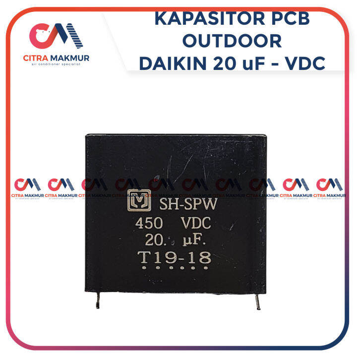 Kapasitor Fan Outdoor AC inverter Daikin 20 uf Original Solder Kawat 400 Volt Kotak Hitam PCB ...