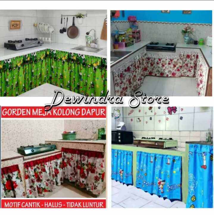 GORDEN KOLONG DAPUR MINIMALIS MOTIF BATIK DAN KARAKTER | Lazada Indonesia