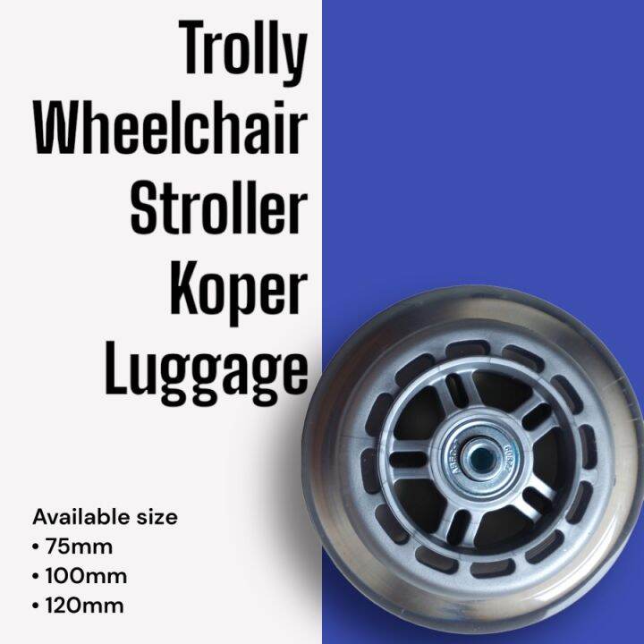 Roda PU Premium - roda Stroller / Koper / Kursi Roda / Lemari / Trolly ...