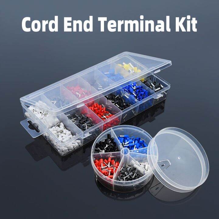 Insulated Cord End Terminal Set Electrical Wire Ferrules Kit Cable End ...