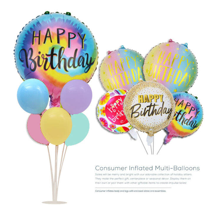 Balloon Stand with Base Floating Balloons Table Floor Stand Layout for ...