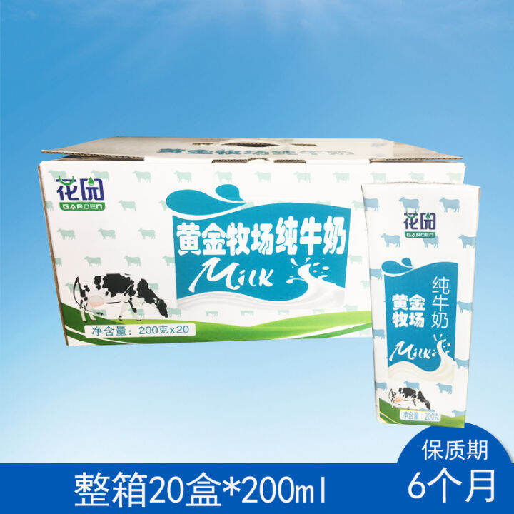 Xinjiang specialty garden pure milk Tetra Pak Pillow/boxed 200g *20 ...