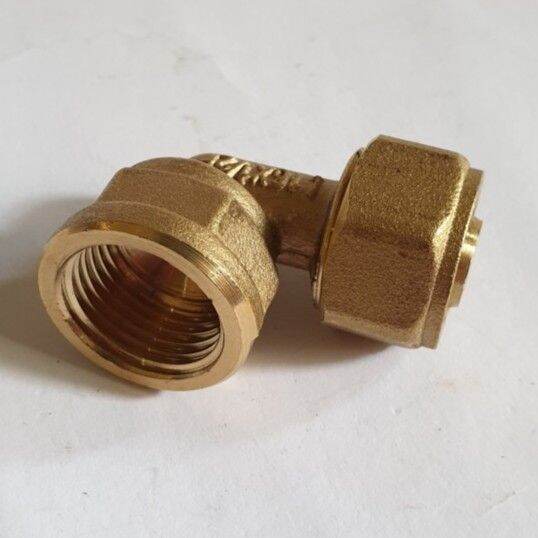 Elbow Sok / Shok Sambung Keni Drat Dalam Air Panas Kuningan 1/2 Inch | Lazada Indonesia