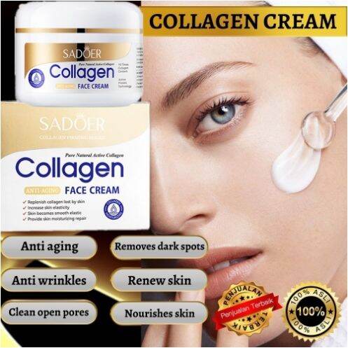 Anti Aging Wrinkle 100g SADOER Collagen Face Cream Dark Spot Remover ...