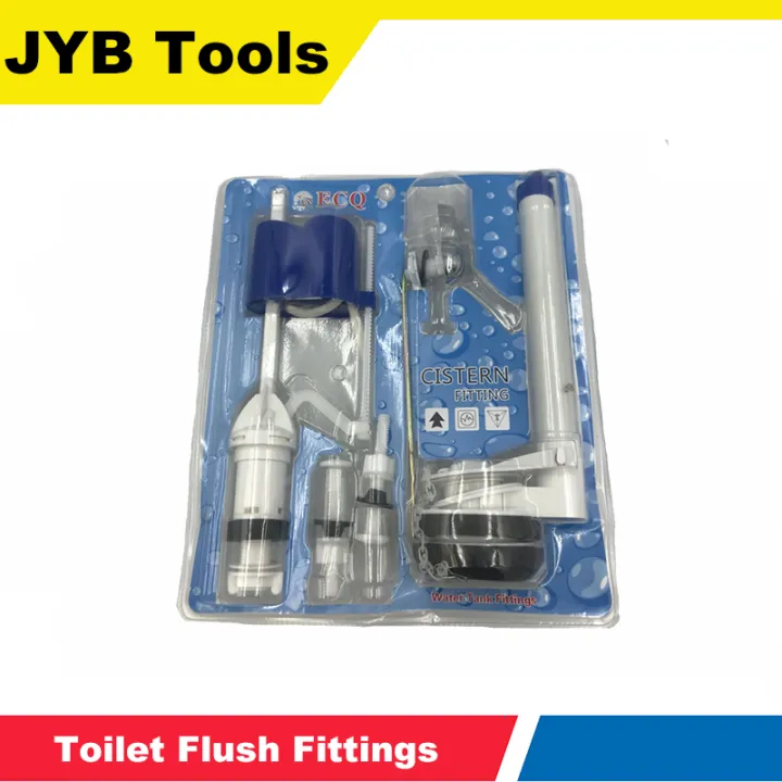 JYB Tools Universal Tank Fittings Set Lever Type Toilet Parts and ...