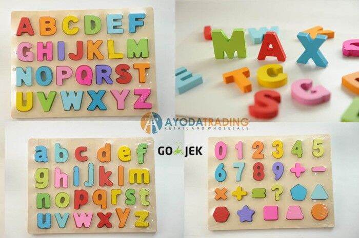 ( COD ) Chunky Alphabet Puzzle ABC Alfabet Balok 3020 - Huruf Kapital ...