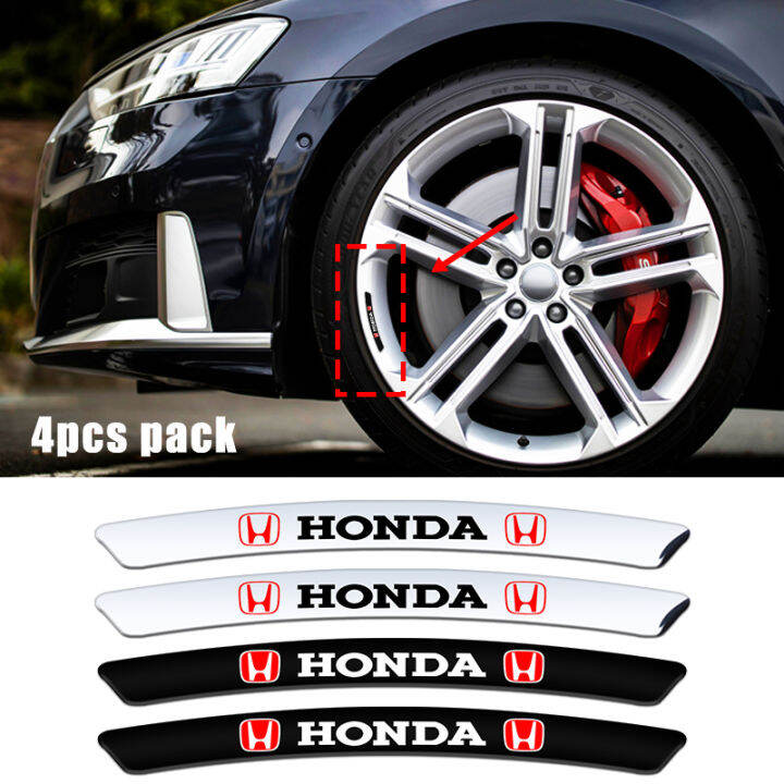 4pcs Car Sticker Auto Accessories Wheels Rims Racing Decals Badge
