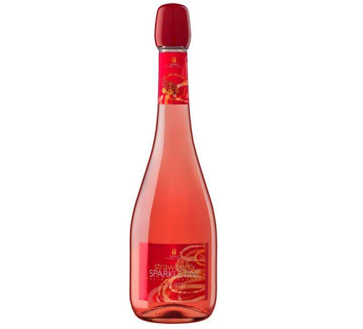 Italian Bosca Strawberry Sparkletini Spumante by Verdi (750ml) ABV 5% ...