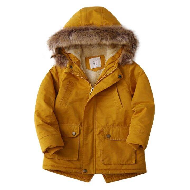 DTNOW แจ็กเก็ตสำหรับเด็กผู้ชายใส่ฤดูหนาว,แจ็กเก็ตกันหนาวบุคอตตอนสีพื้น ...