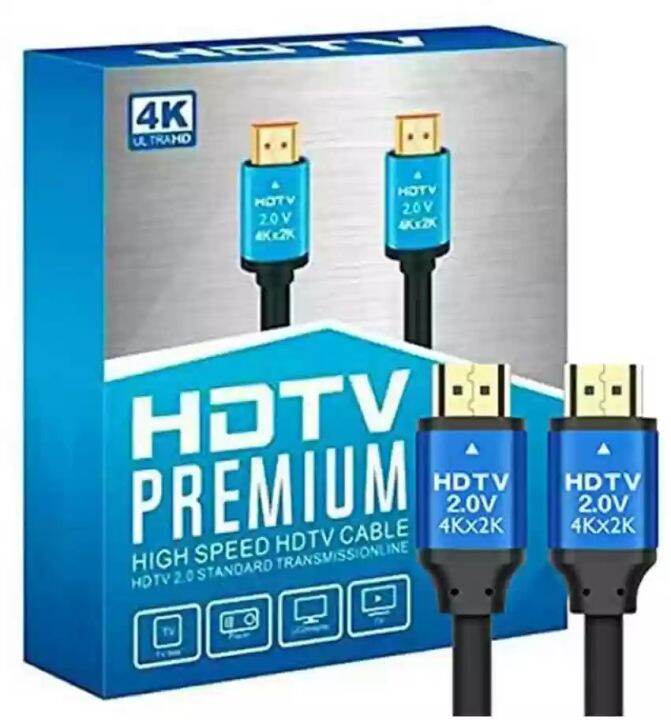 Kabel HDMI V2.0 4K 2K Gold Plated UHD FHD Cable HDTV 3 Meter Ori 3m ...
