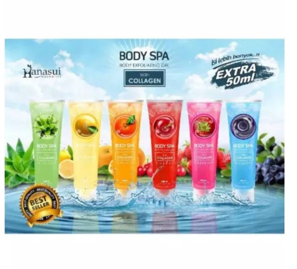 HANASUI Body Spa Exfoliating Gel Indonesia / Gentle Cleanser Power ...