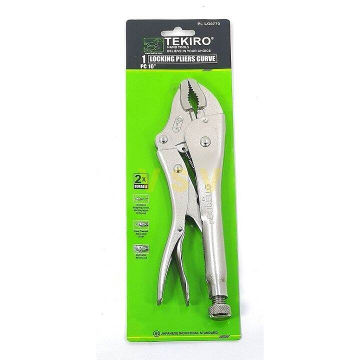 TEKIRO Tang Buaya Bengkok ukuran 10 INCH Tekiro locking pliers curve 10 ...